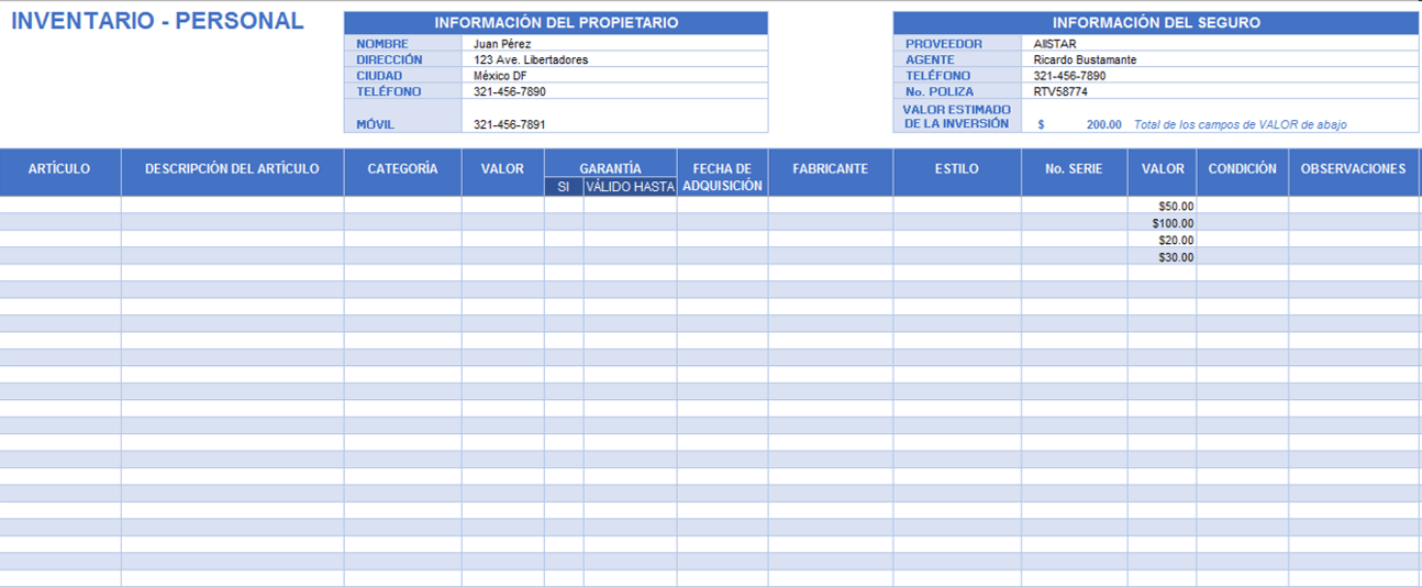 Plantillas gratis de inventario en Excel Smartsheet Plantillas gratis de inventario en Excel Smartsheet